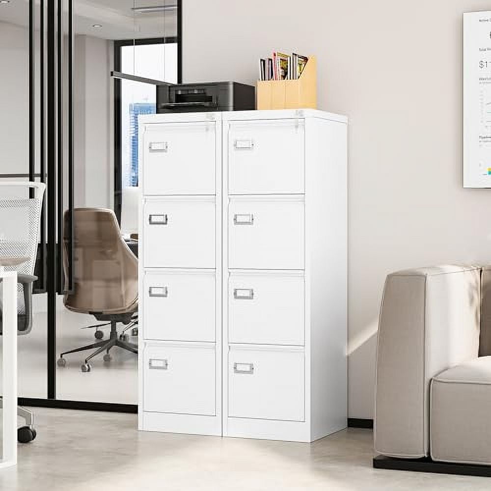 STANI Metal Vertical File Cabinet with Lock，Narrow Filing Cabinets ...