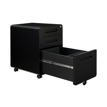 3-Drawer Mobile File Cabinets Rolling Metal Filing Cabinet for Legal ...