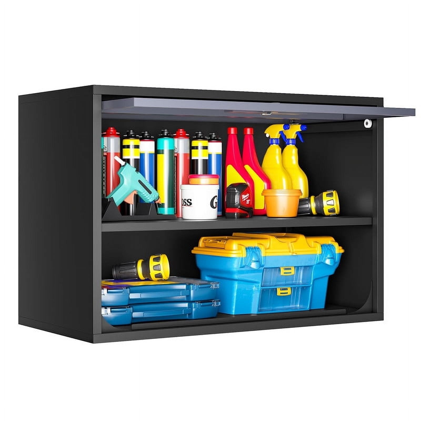 STANI Wall Mount Metal Cabinet with Adjustable Shelves, Wall Hanging ...