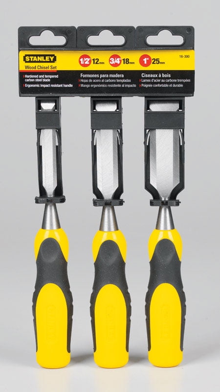 STANLEY 16-300 3-Piece Wood Chisel Set - Walmart.com