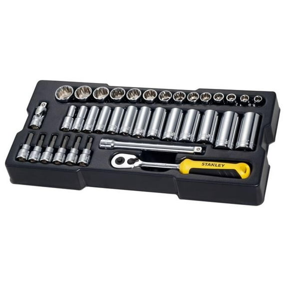 STANLEY - 3/8in Drive Metric Socket Module 36 Piece - Walmart.com