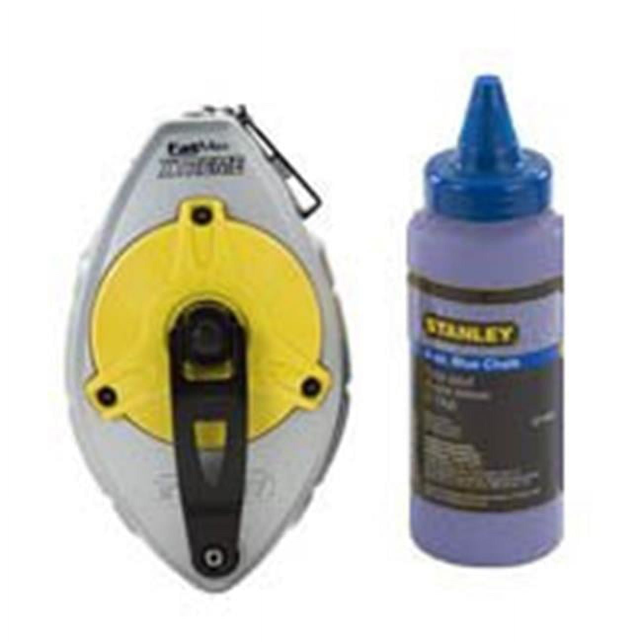 STANLEY 47-482L Chalk Box Set 4 oz Chalk 100 ft L Line Blue Line ...