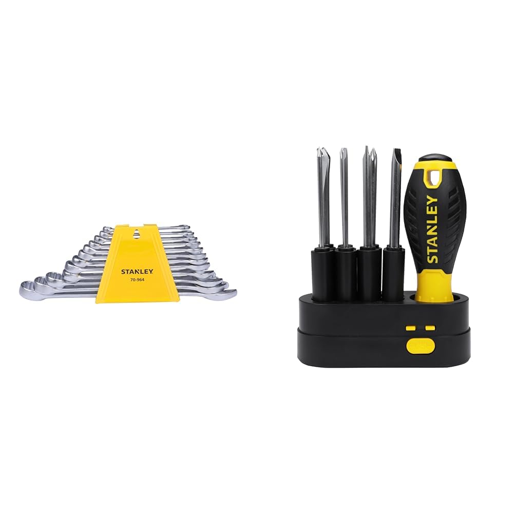 STANLEY 70964E 12Piece Chrome Vanadium Steel Combination Spanner Set ...