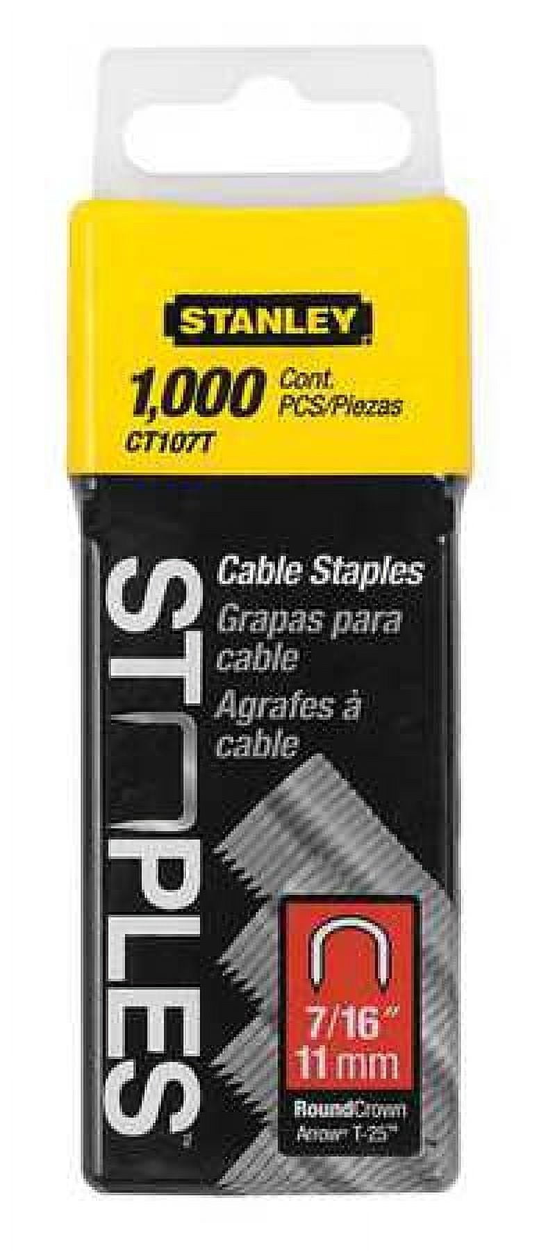 STANLEY CT107T Round Crown Cable Staples 7/16" – 1,000 Pack - Walmart.com