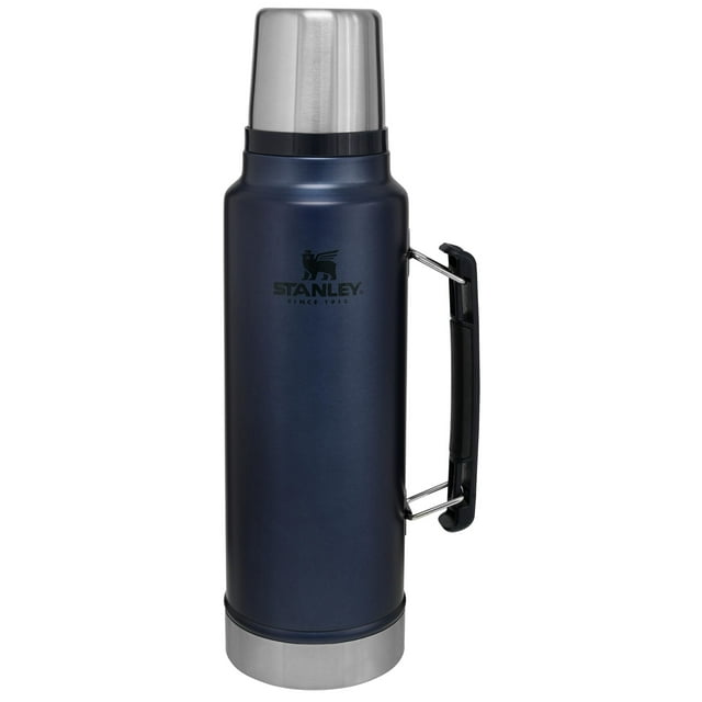 STANLEY Classic Stainless Steel Vacuum Insulated Thermos Bottle, 1.5 ...