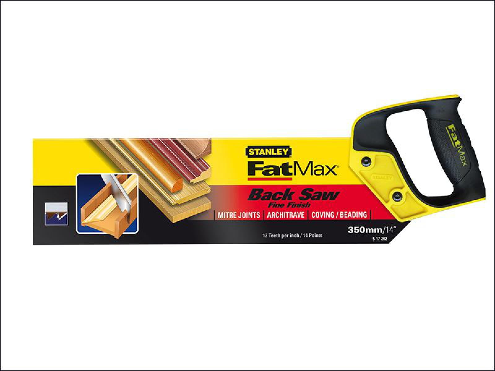 STANLEY - FatMax® Tenon Back Saw 360mm (14in) 13 TPI - Walmart.com