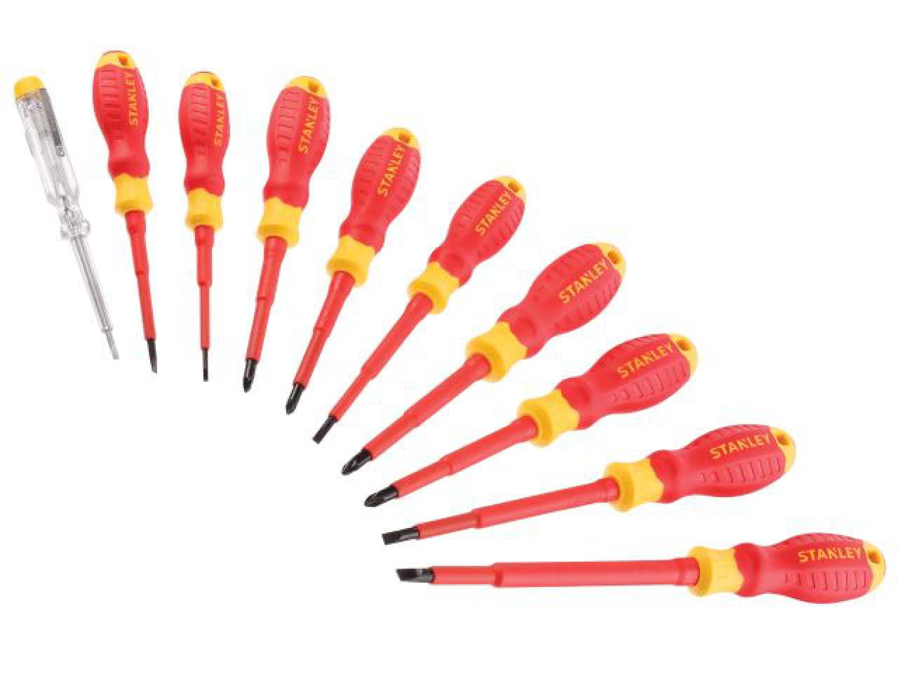 STANLEY - FatMax® VDE Insulated Screwdriver Set, 10 Piece - Walmart.com