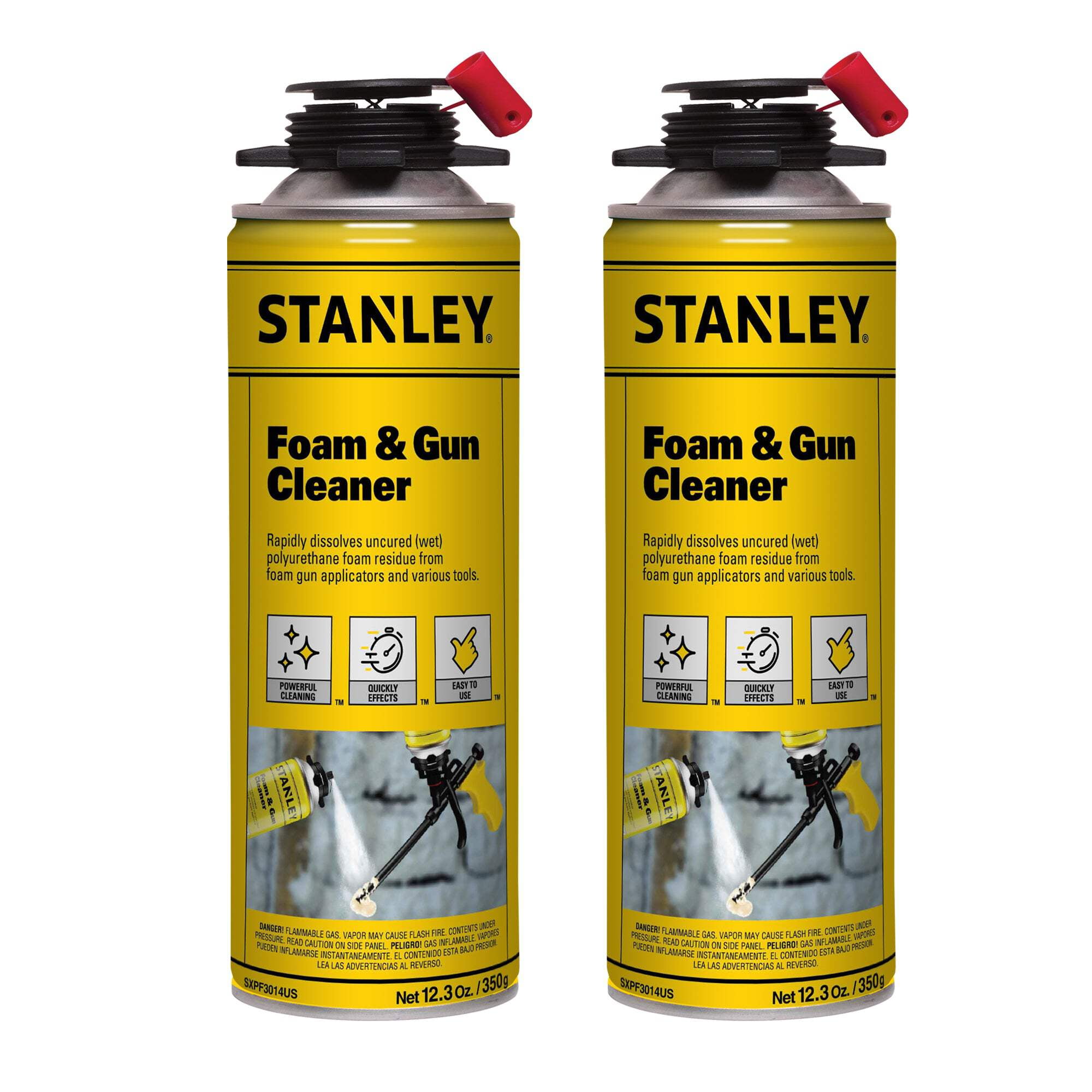 Stanley Foam Gun Cleaner, Sealant Remover 12.3 oz. 2 Pack - Walmart.com