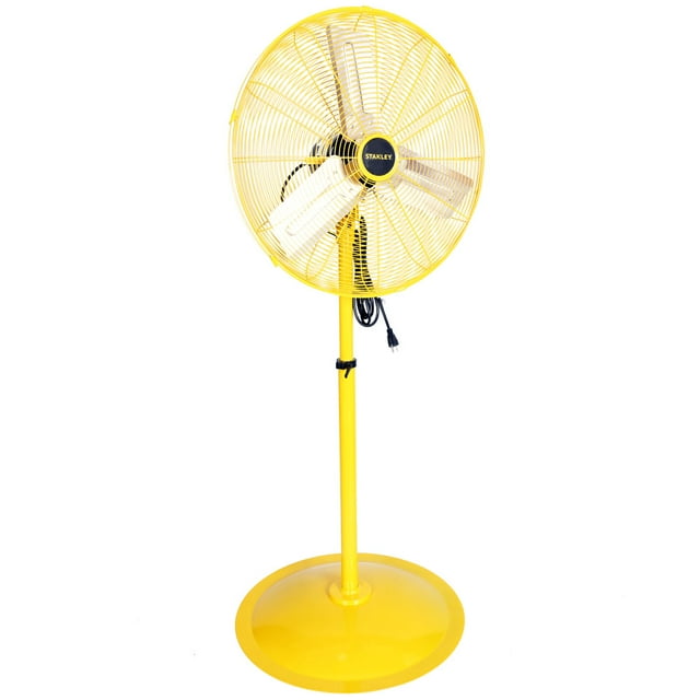 "STANLEY 24"" High-Velocity Industrial Pedestal Fan with Adjustable ...