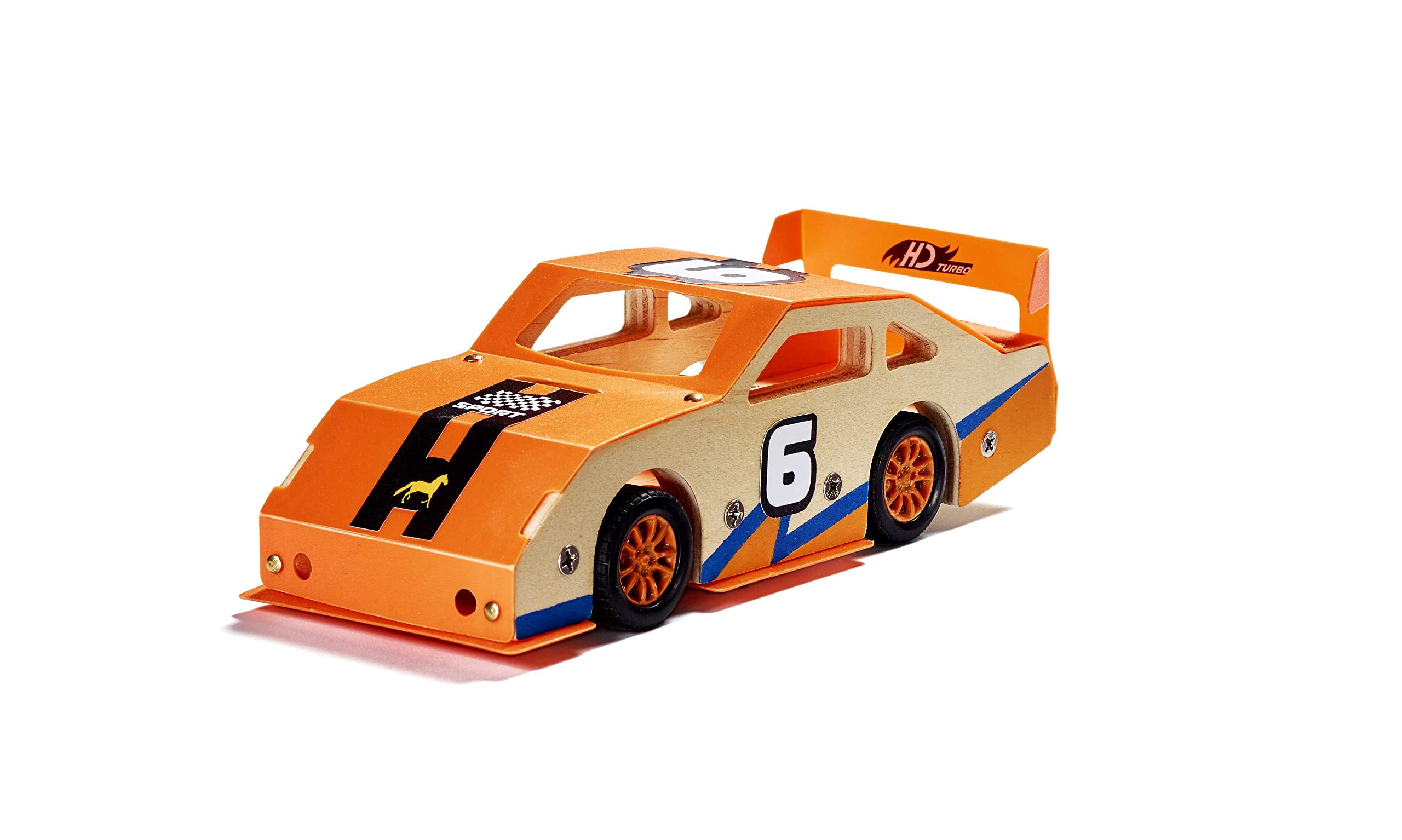 STANLEY Jr. Custom Orange Race Car - DIY Woodworking Model Kits for ...