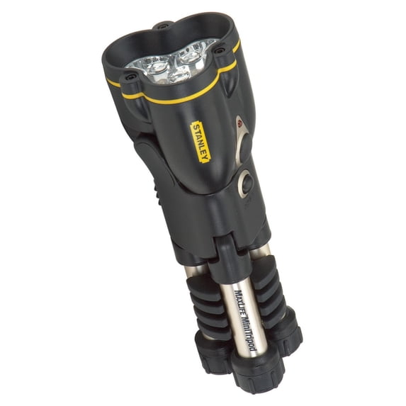 STANLEY MaxLife Mini Tripod LED Flashlight, 95 Lumens, Compact, 3 AAA ...
