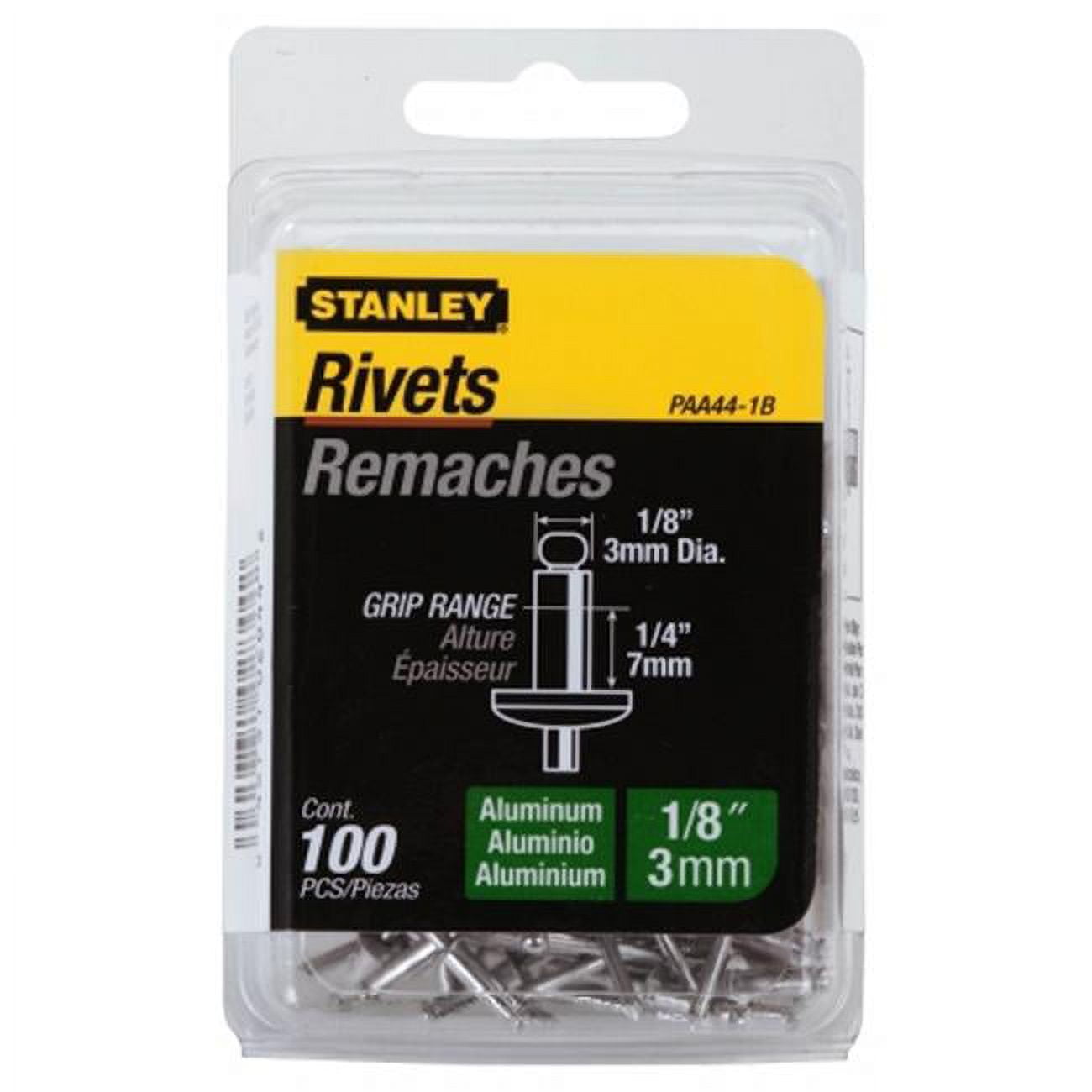 STANLEY PAA44-1B Reusable Pop Rivet 1-5/8 in L Aluminum - Walmart.com