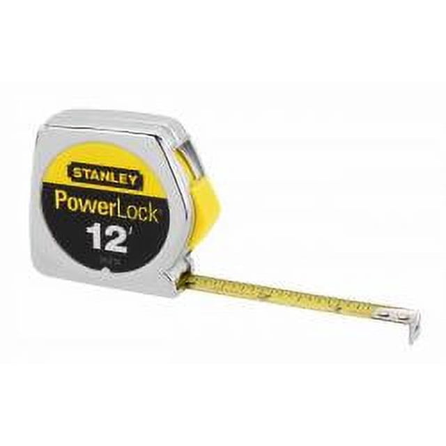 STANLEY-PROTO IND TOOLS POWERLOCK TAPE RULE 1/2x12 YELLOW - Walmart ...