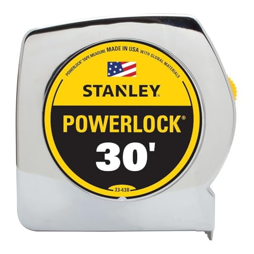 STANLEY PowerLock Tape Measure, 30-Foot (33-430) - Walmart.com