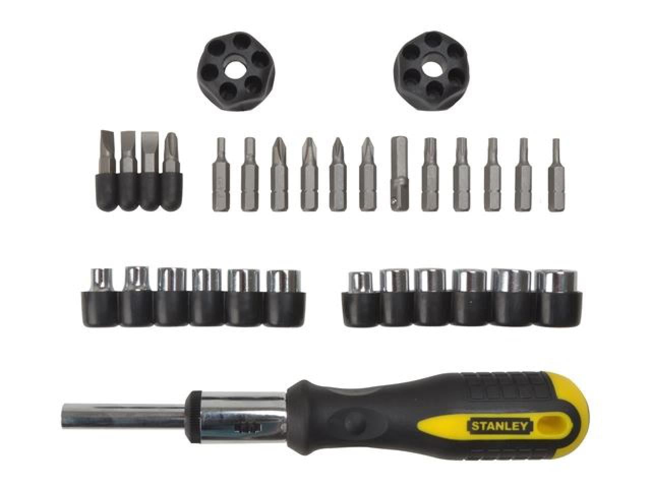STANLEY Precision Ratcheting Tool - 29 Piece Ratchet Screwdriver Set ...