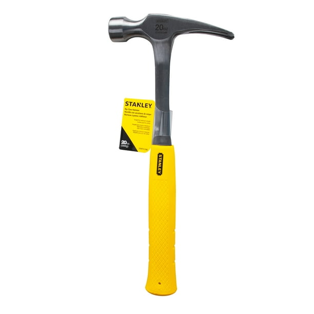 STANLEY STHT51246 20 oz Yellow Rip Claw Hammer - Walmart Business Supplies