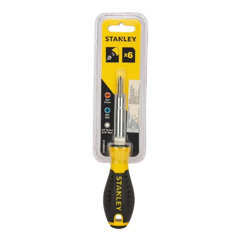 STANLEY STHT68012-8 6-Way Quick Change Screwdriver - Walmart.com