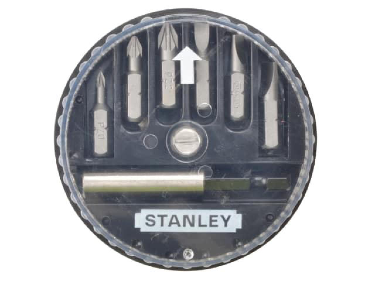 STANLEY - Slotted/Pozidriv Insert Bit Set, 7 Piece - Walmart.com