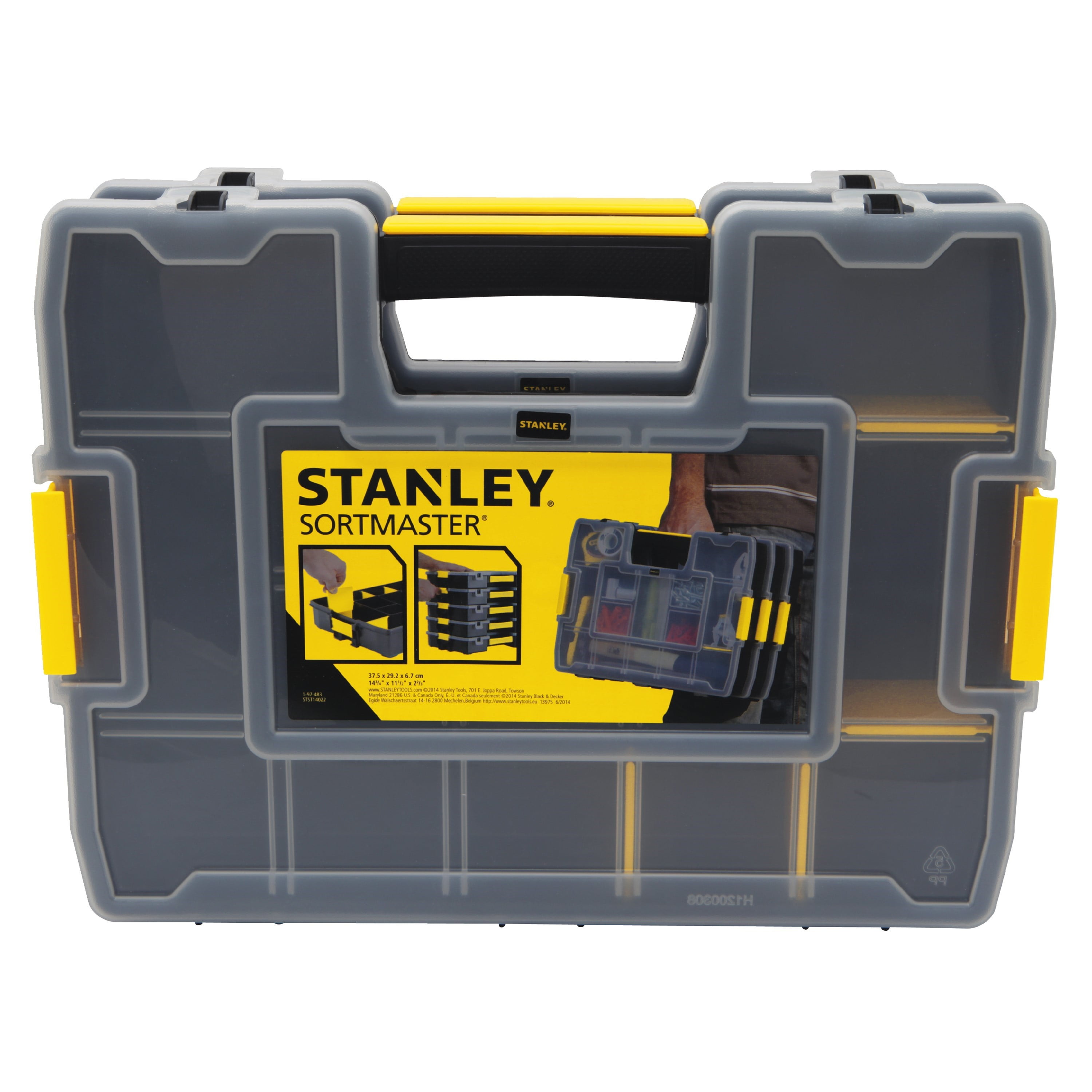 Stanley STST14022 Sortmaster Junior Organizer - Yellow - Walmart.com