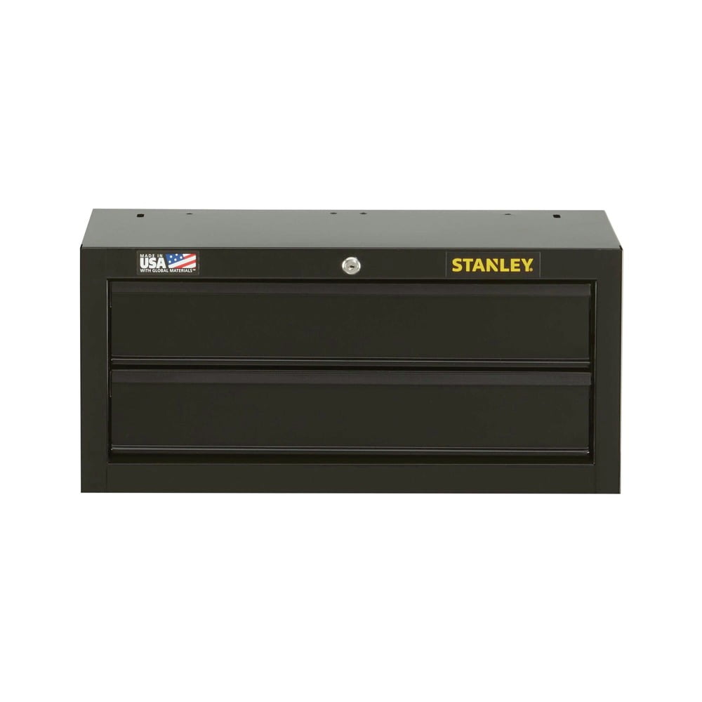 STANLEY 26in W 100 Series 2-Drawer Middle Tool Box Chest Organizers ...