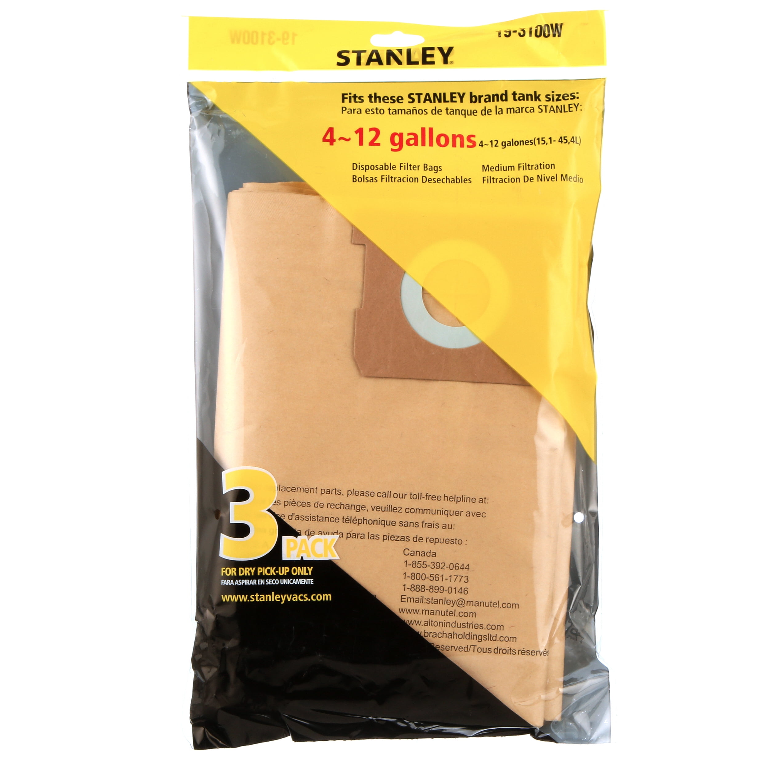 Stanley Shop Vac Bags