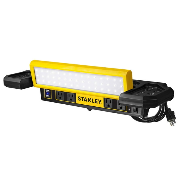 STANLEY Work Bench LED Shop Light/Power Station (PSL1000S) - Walmart.com