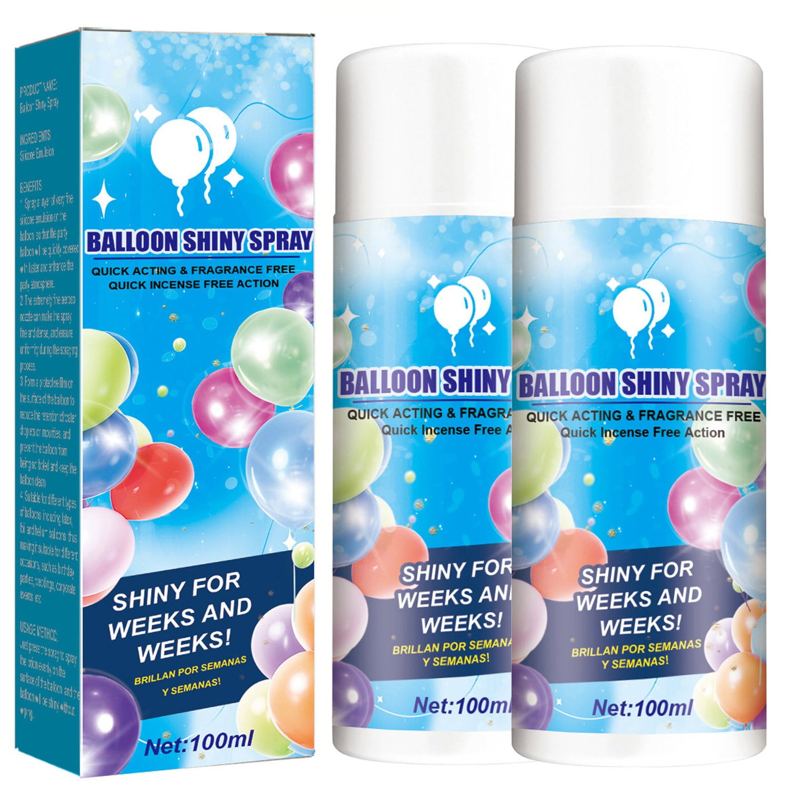 STAOEDU 3.3 oz Balloon High Shine Spray for Latex Balloons - Balloon ...