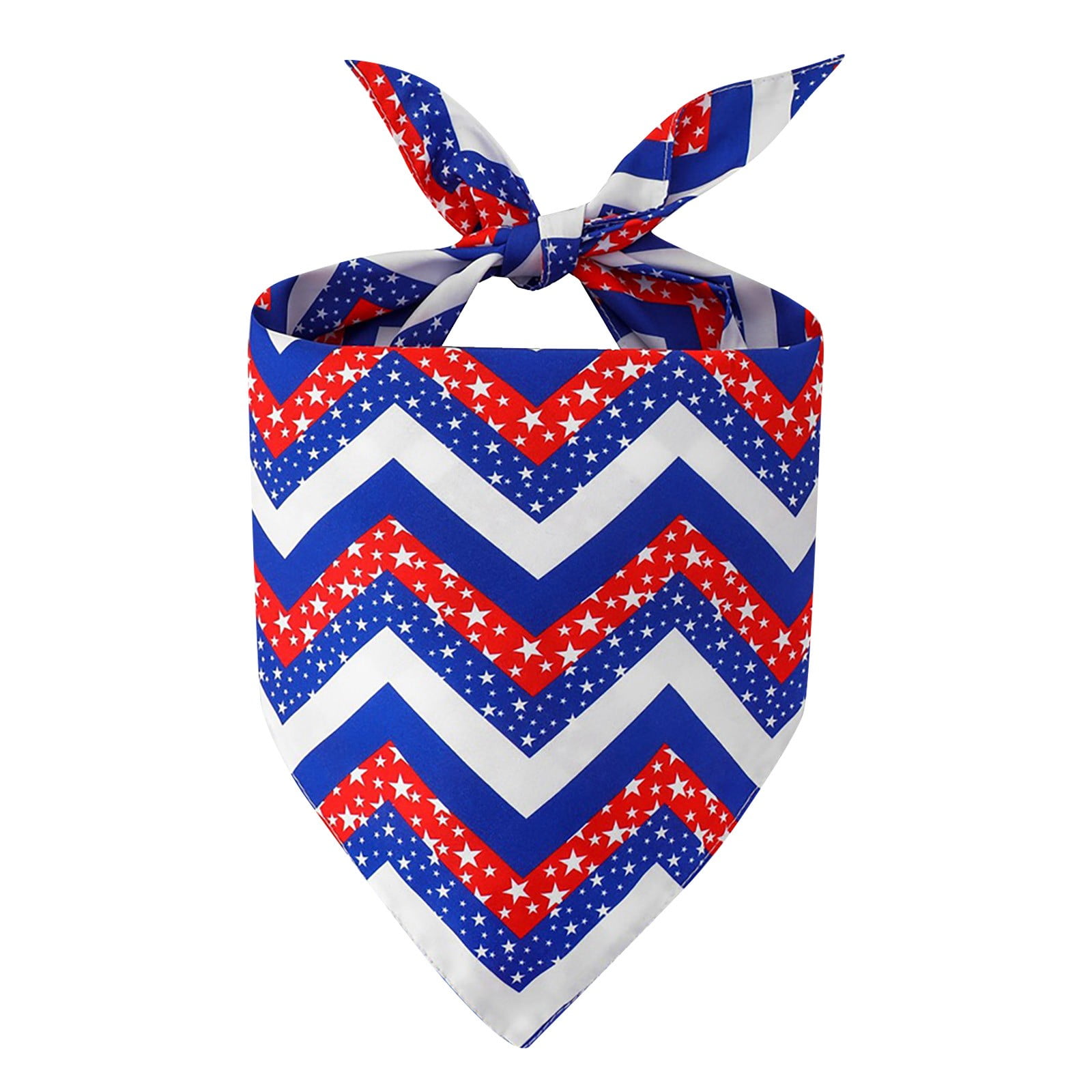 STAOEDU 4th of July Dog Bandanas Triangle Reversible American Flag ...