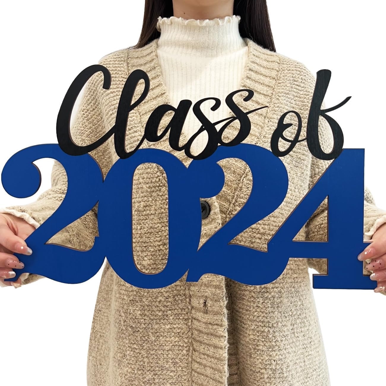 STAOEDU Class of 2024 Wooden Graduation Photo Props,Senior 2024 ...
