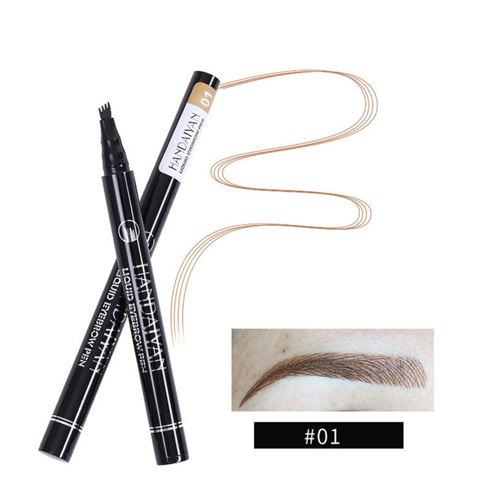 STAOEDU Eyebrow Pen - Eyebrow Pencil with a Micro-Fork Tip Applicator ...