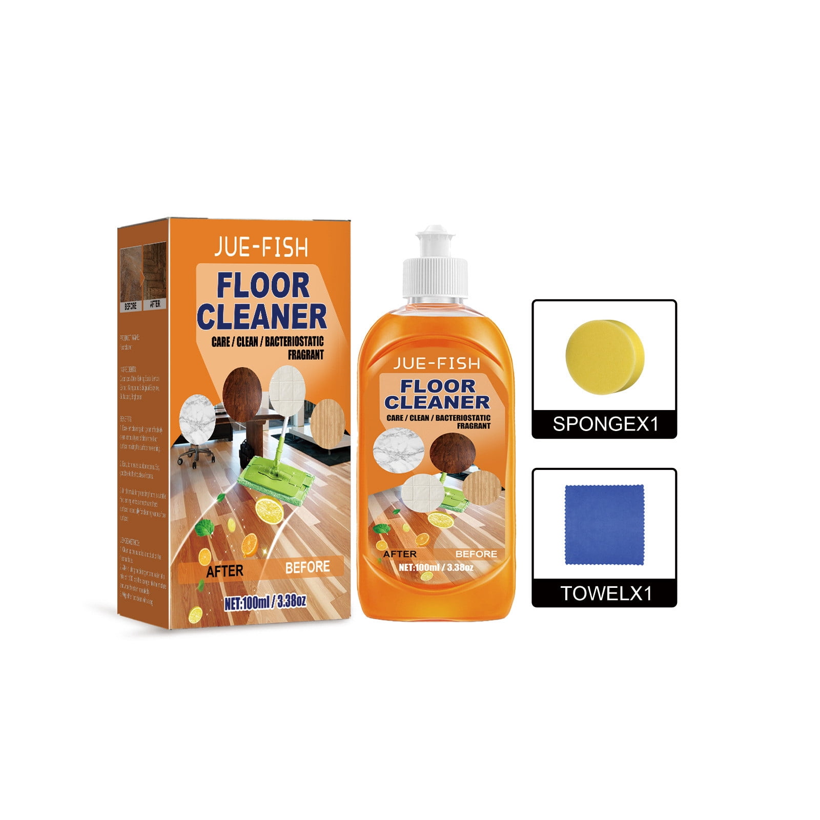STAOEDU Multi-Surface Floor Cleaning Solution, 3.6oz,The Miracle Floor ...