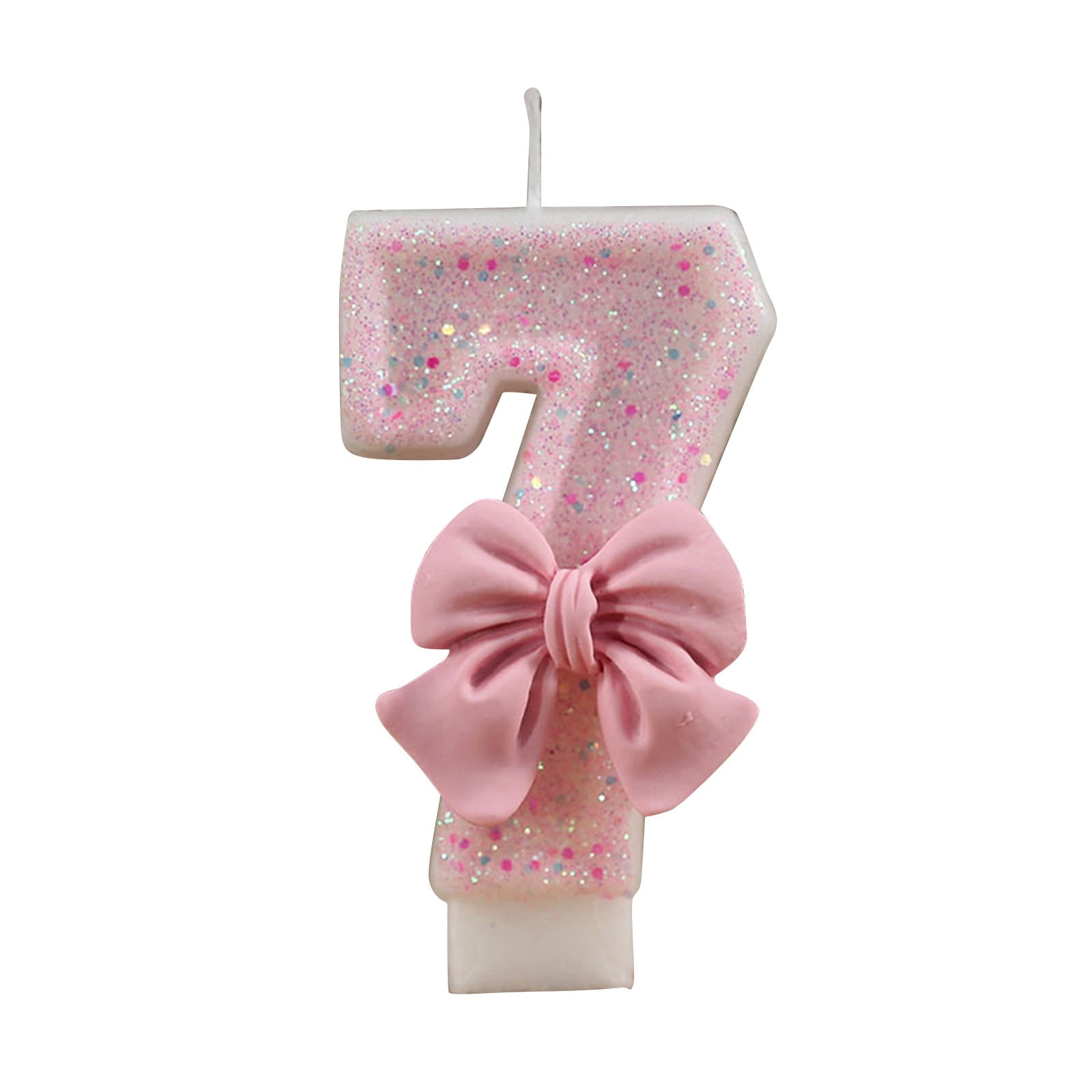STAOEDU Number 7 Birthday Candle, Pink (1-Count) - Walmart.com