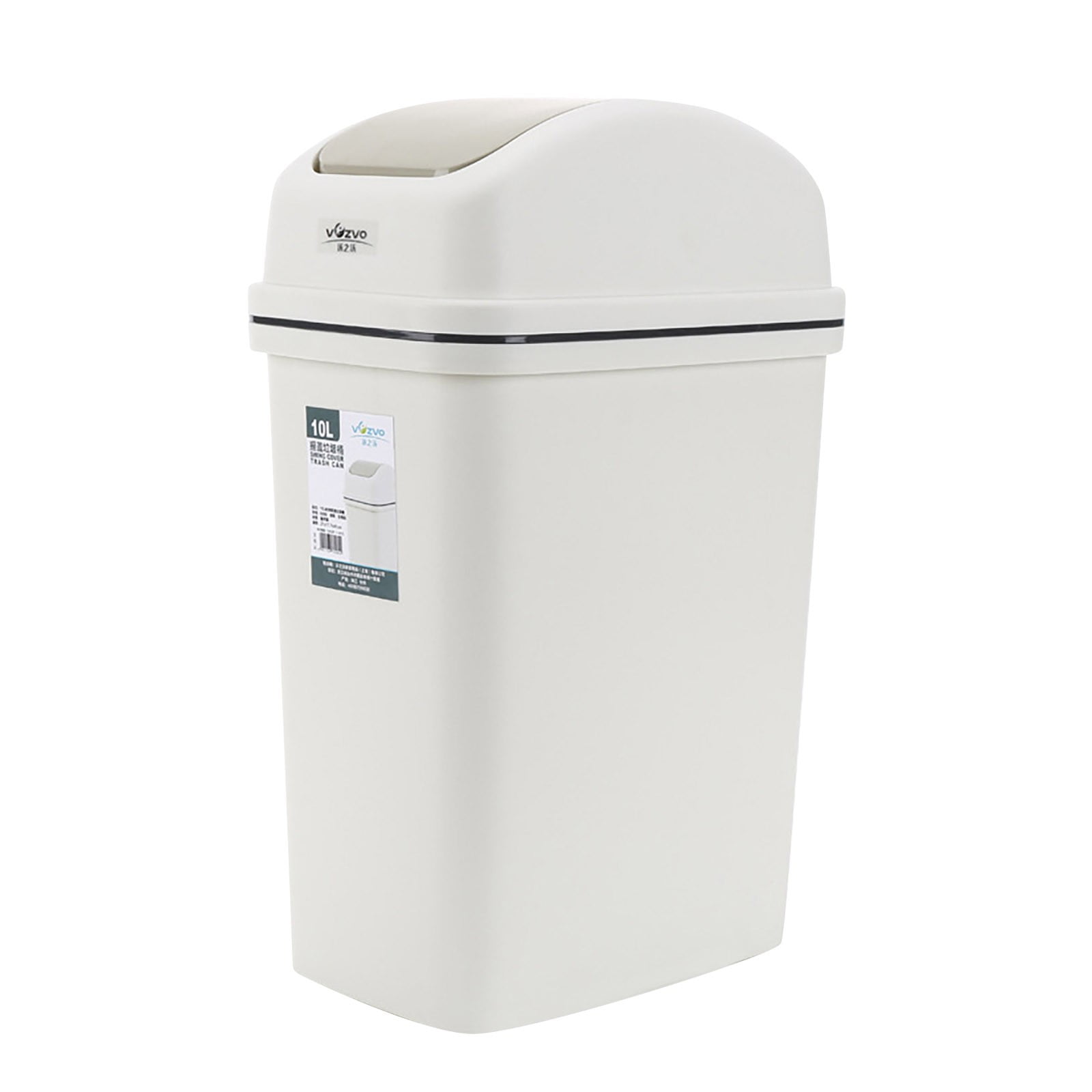 STAOEDU Slim Bathroom Trash Can with Lid Soft Close, 6 Liter/1.6 Gallon ...