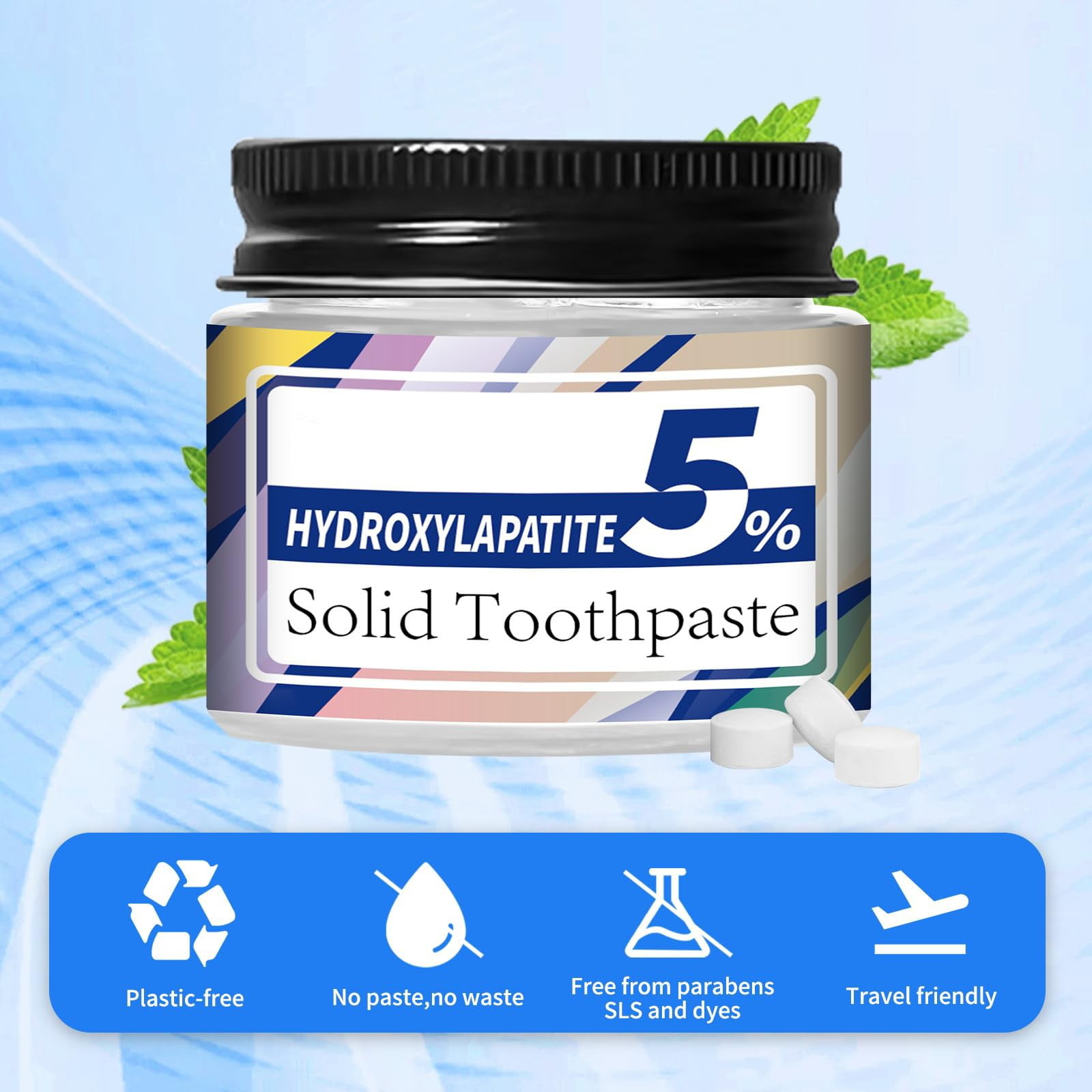 STAOEDU Toothpaste Tablets, Nano Hydroxyapatite Toothpaste| Natural ...