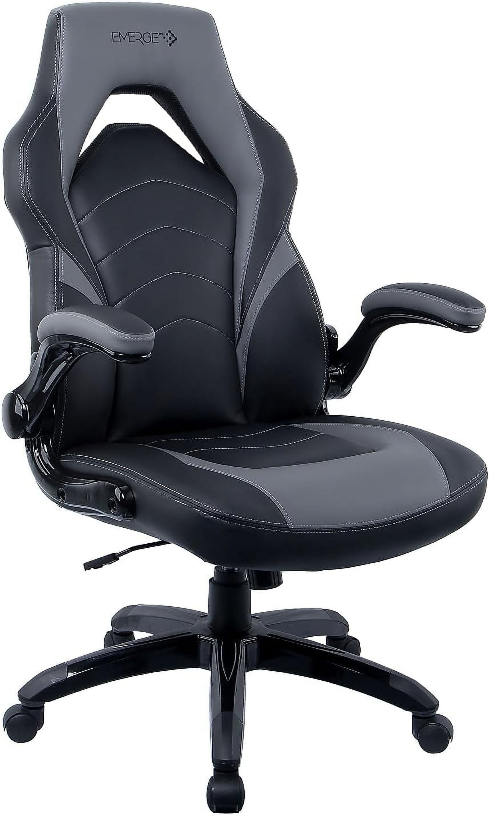 STAPLES Emerge Vortex Bonded Leather Ergonomic Gaming Chair with Lumbar ...