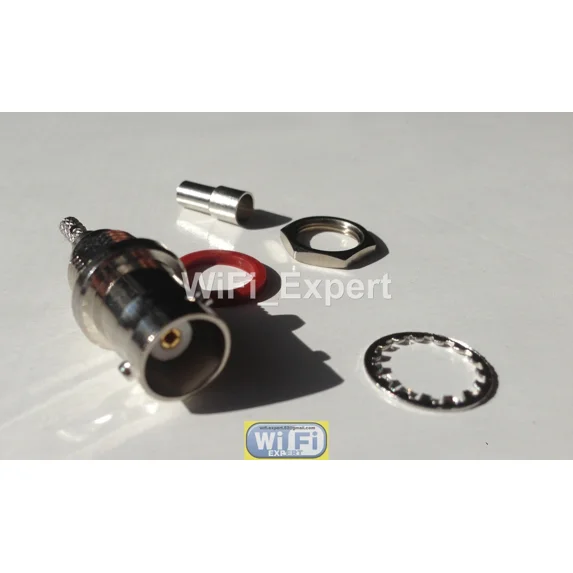STAR- 1 X Bnc Female Bulkhead Crimp Rg316 Rg174 Rg179 Lmr100 Cable ...