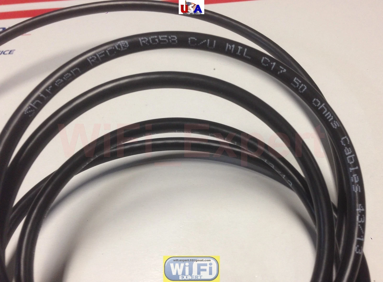 STAR- 10 Feet Rf Coax Coaxial Connector Adapter Rg58 Bare Cable No ...