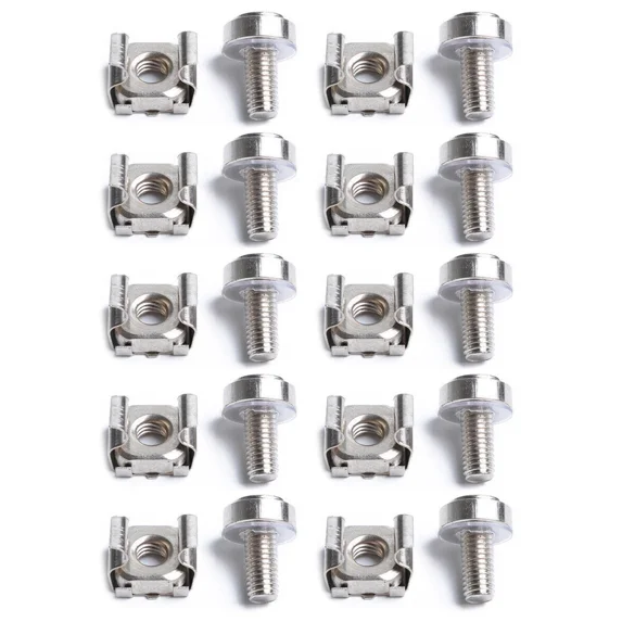 STAR- 10Pcs M5 Mounting Screws& Cage Nuts For Server Network Av ...