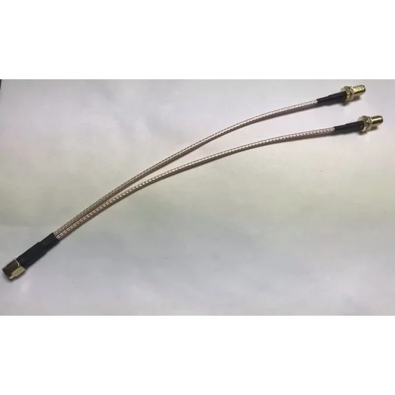 STAR- 12 Inch Sma Male To 2X Split Sma Female Rg316 Coax Cable Splitter ...