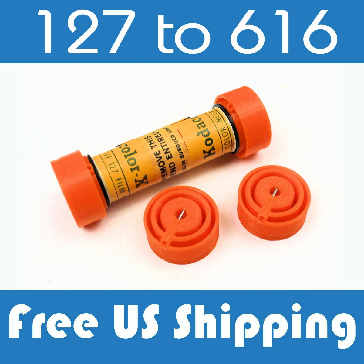 STAR- 127-616 Medium Format Folding/Box Camera Film Spool Adapter Set ...