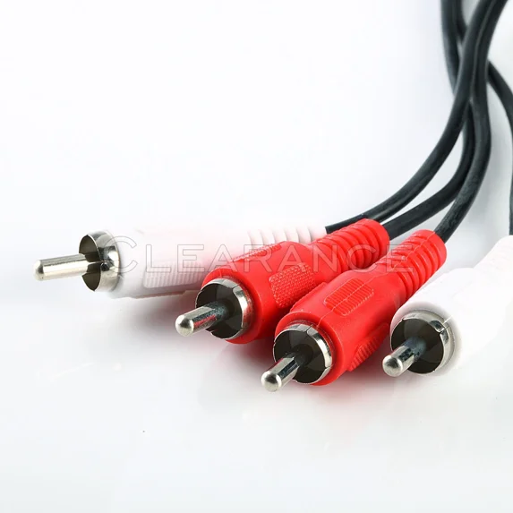 STAR- 18Ft Rca Audio Cable 2 Rca Male To 2 Rca Male M/M Stereo Audio ...