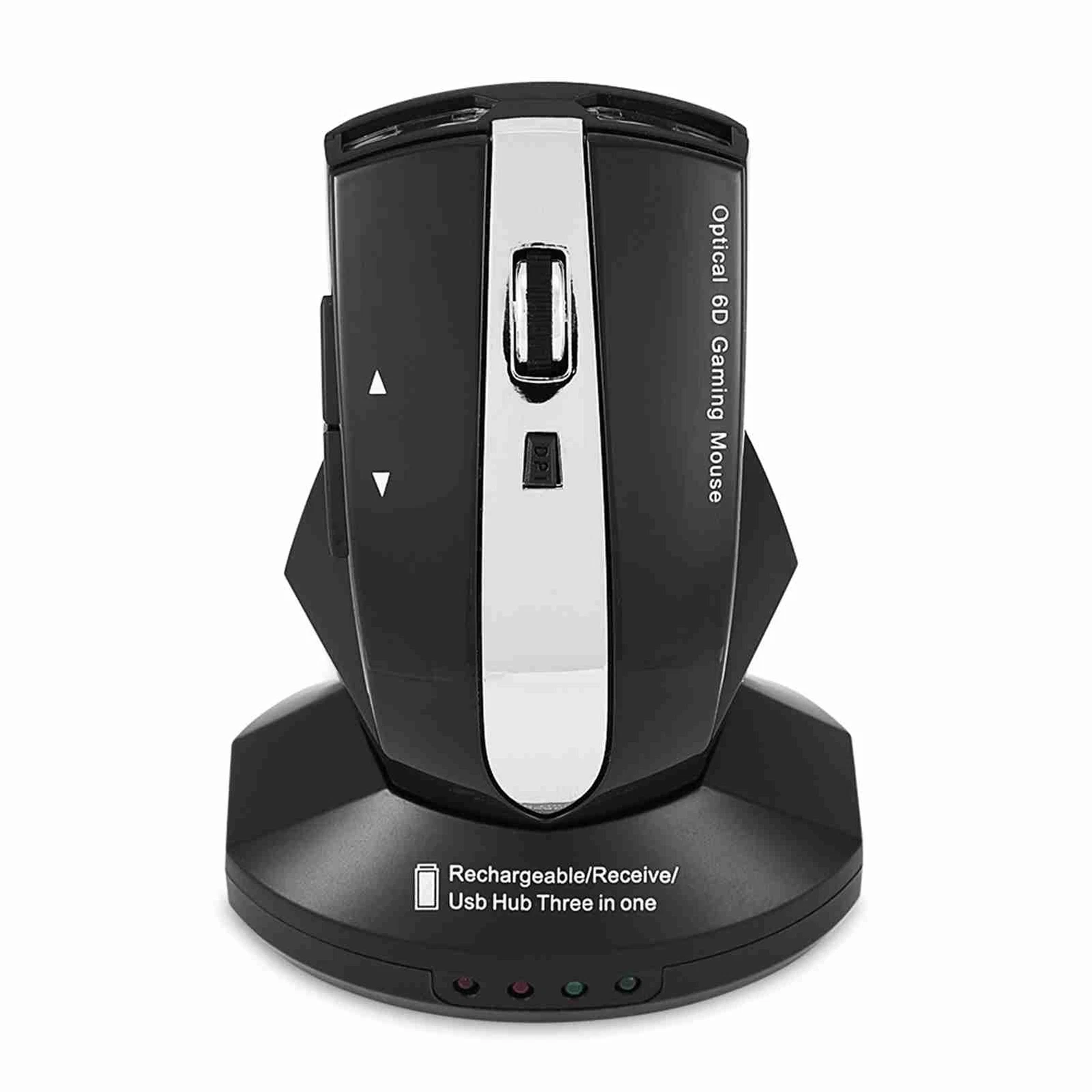 STAR- 2.4Ghz Rechargeable Wireless Gaming Mouse Mice W/ Charging Dock ...