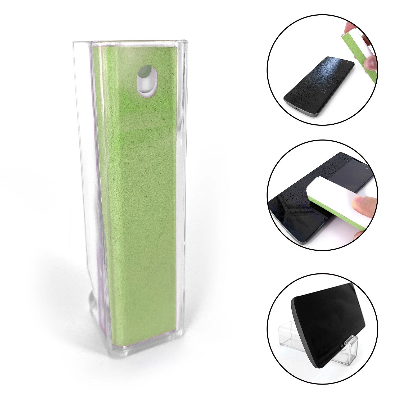 STAR- 2 In 1 Phone Screen Cleaner Spray Bottle & Microfiber Cleaning ...