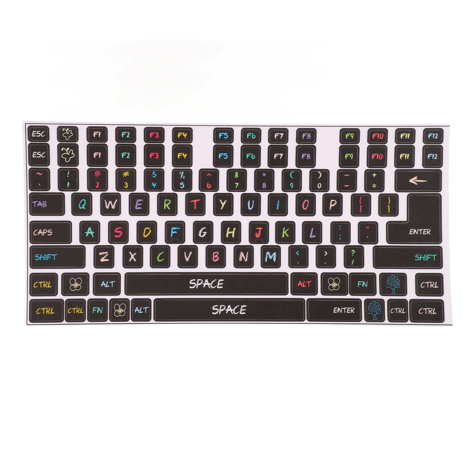 STAR- 2 Mechanical Keyboard Sticker Simple Suitable For Most Keyboards ...