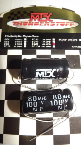 STAR- 2- Mtx Audio Thunderstuff Electrolytic Capacitors 80 Mfd 100V ...