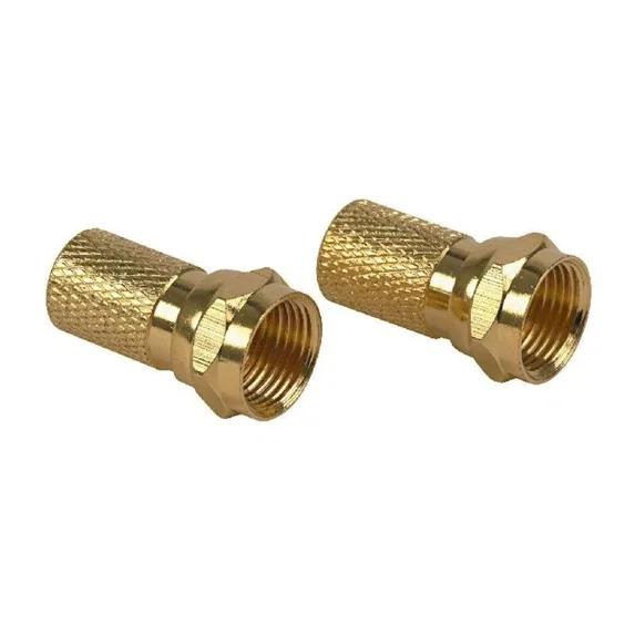 STAR- 2/Pk Twist-On Rg-6 Rg6/U Rg6U Coaxial Cable F Connector End Plugs ...