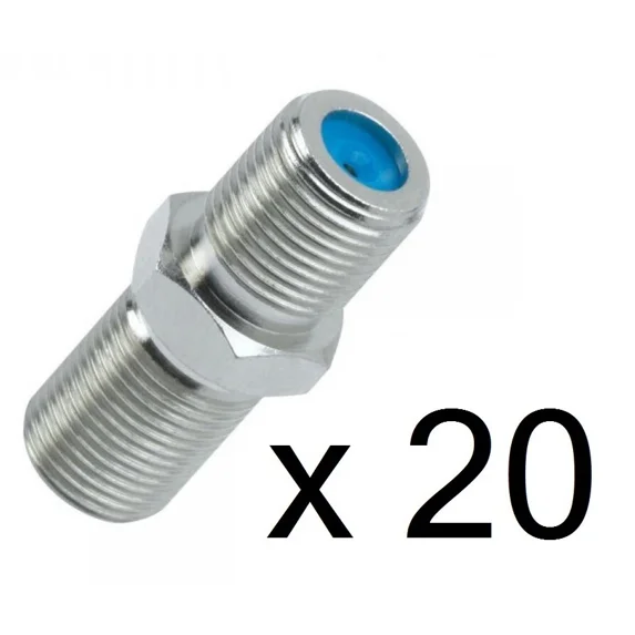 STAR- 20 Pcs F81 Female Coax Cable 3Ghz Barrel Splice Connectors ...
