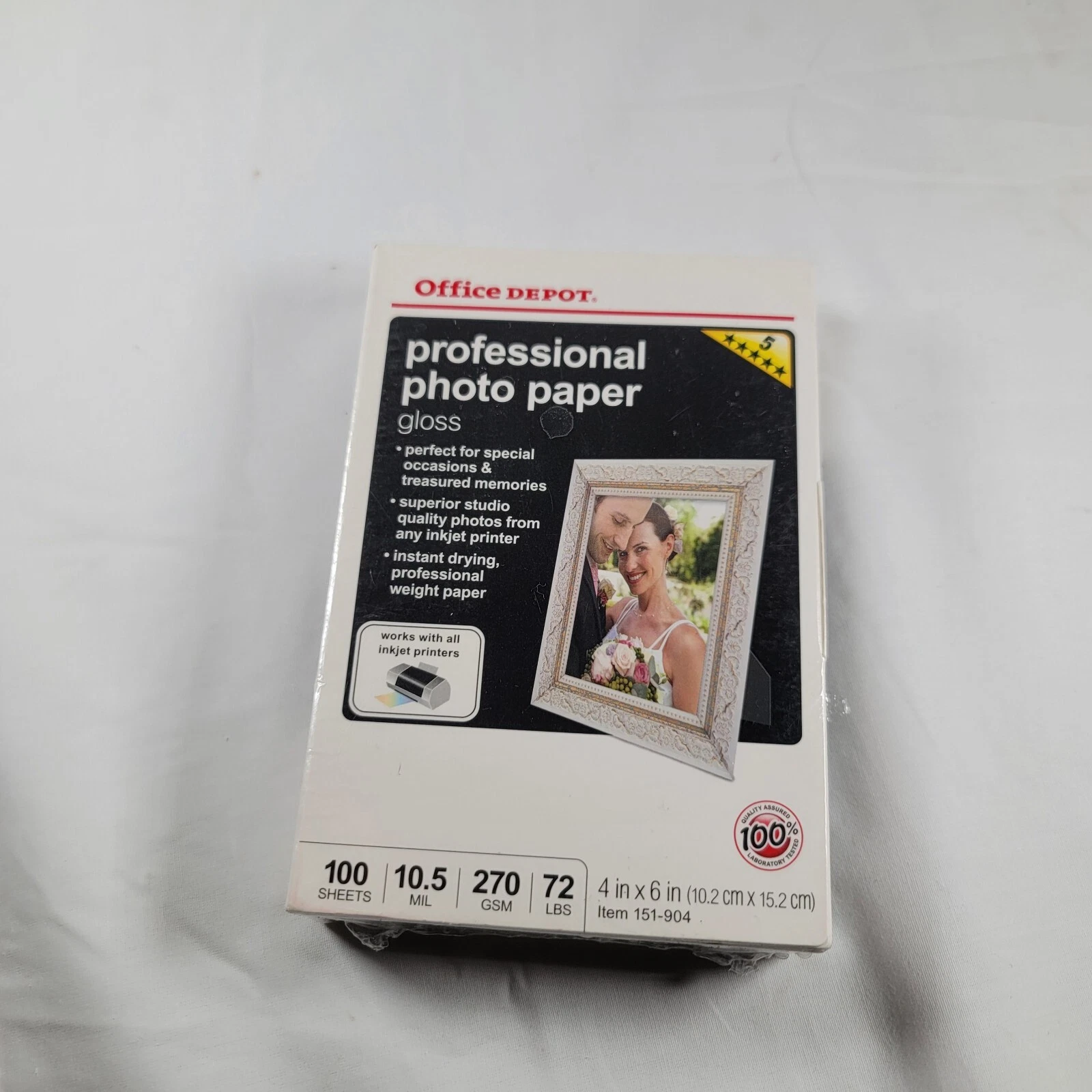 STAR- 2004 Office Depot Professional Photo Paper 100 Sheets 4X6 ...