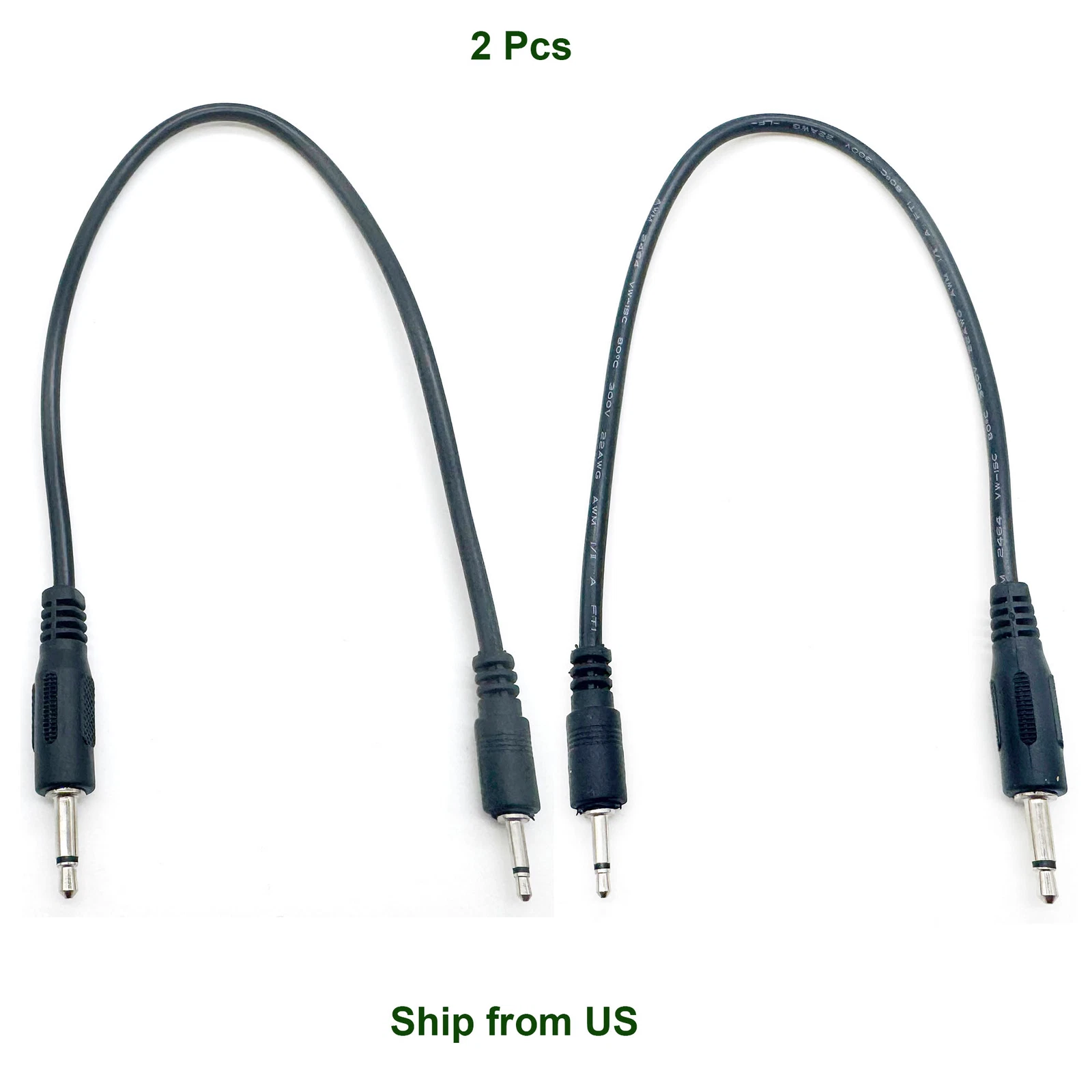 STAR- 2X 2.5Mm Male To 3.5Mm Male Mono Ts 12V Trigger Ir Infrared ...
