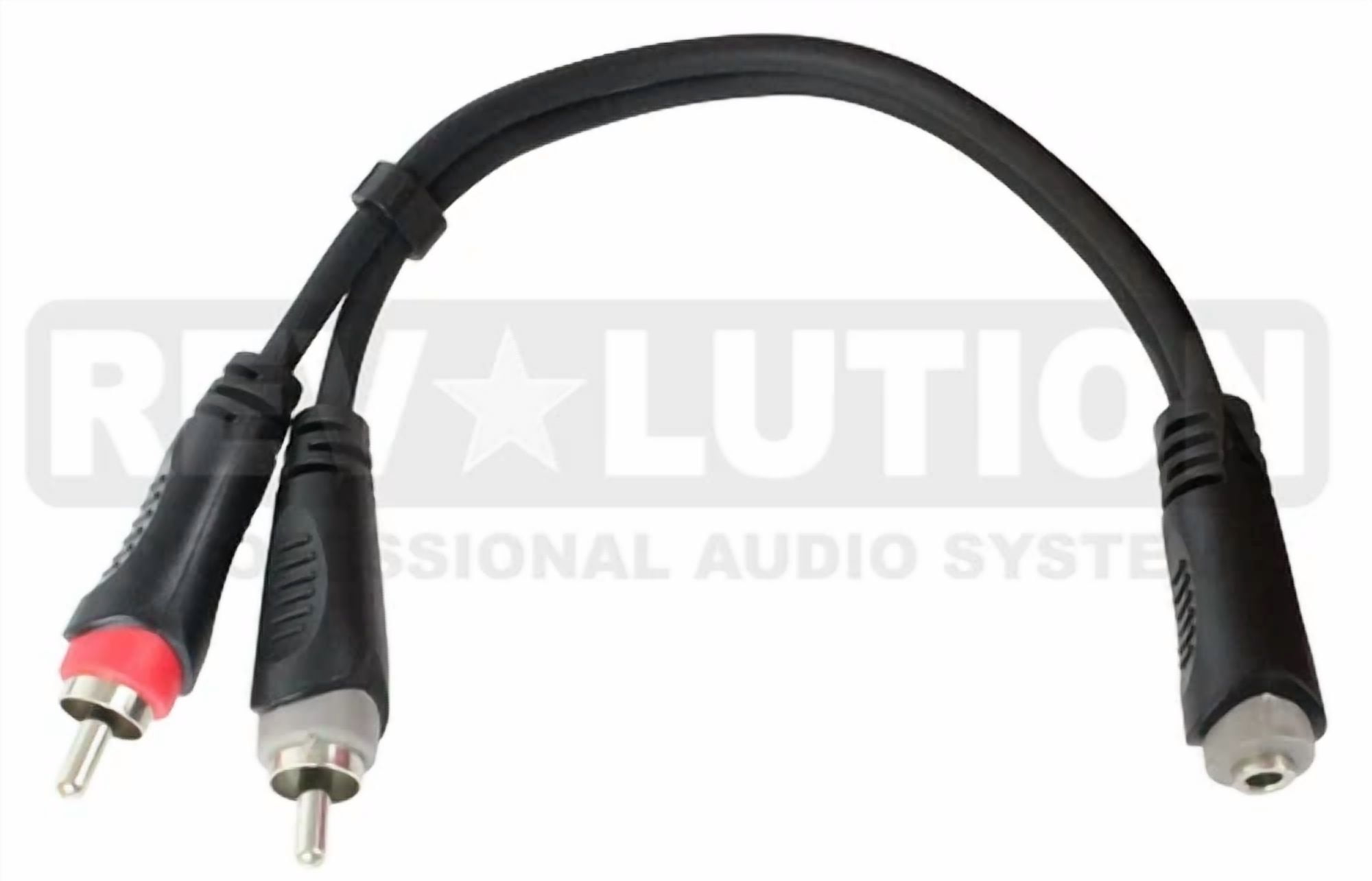 STAR- 3.5Mm Stereo Jack - 2 Rca Plug Dj Audio Cable - Walmart.com